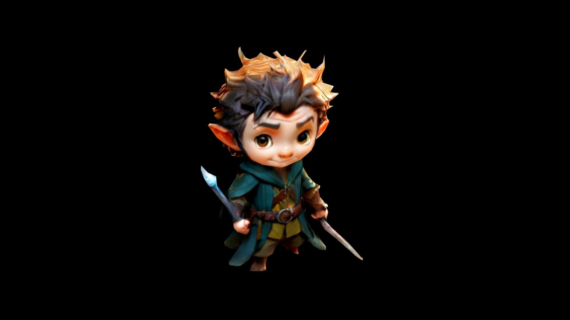 An enchanting animated character of a young elf - Download Free 3D ...