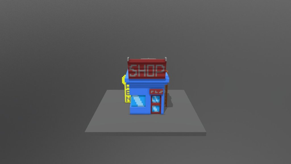 Small voxel shop - Download Free 3D model by Mreelibry [469cc21 ...