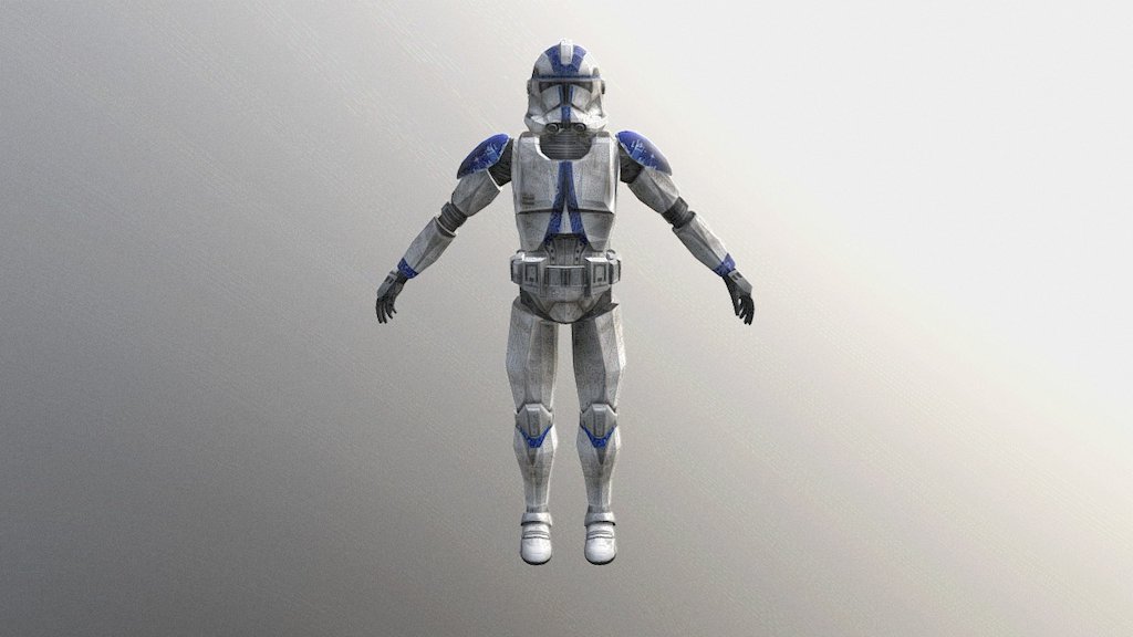 Clone Trooper 501st Legion (OLD) - Download Free 3D model by jance ...