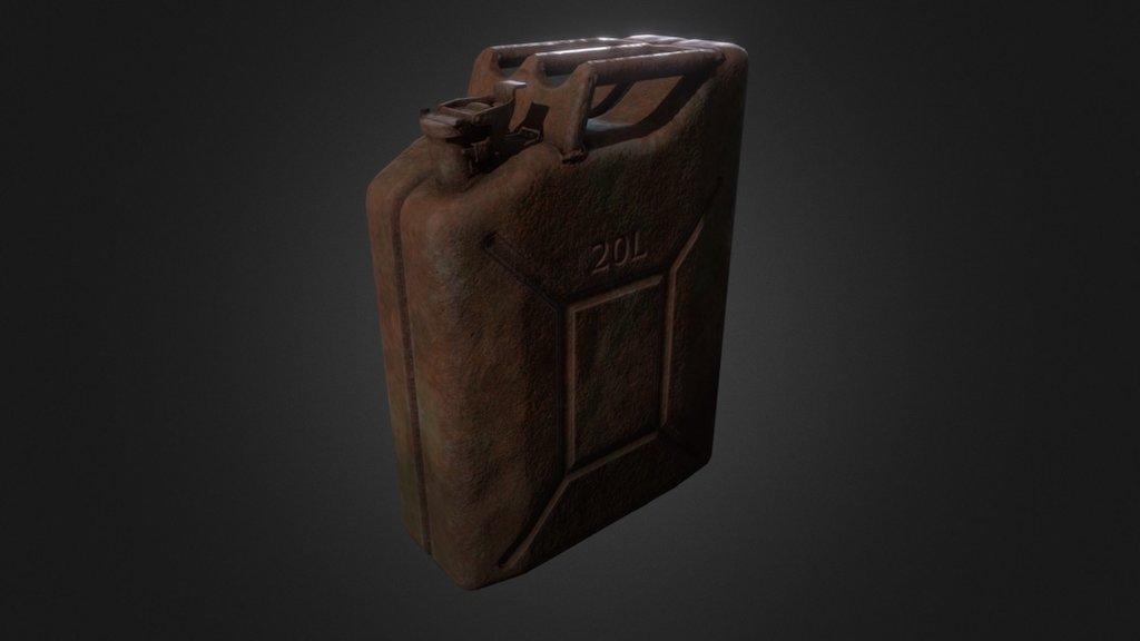 Jerrycan - 3D model by Jouni Maunula (@jouni_maunula) [46a2cc7] - Sketchfab