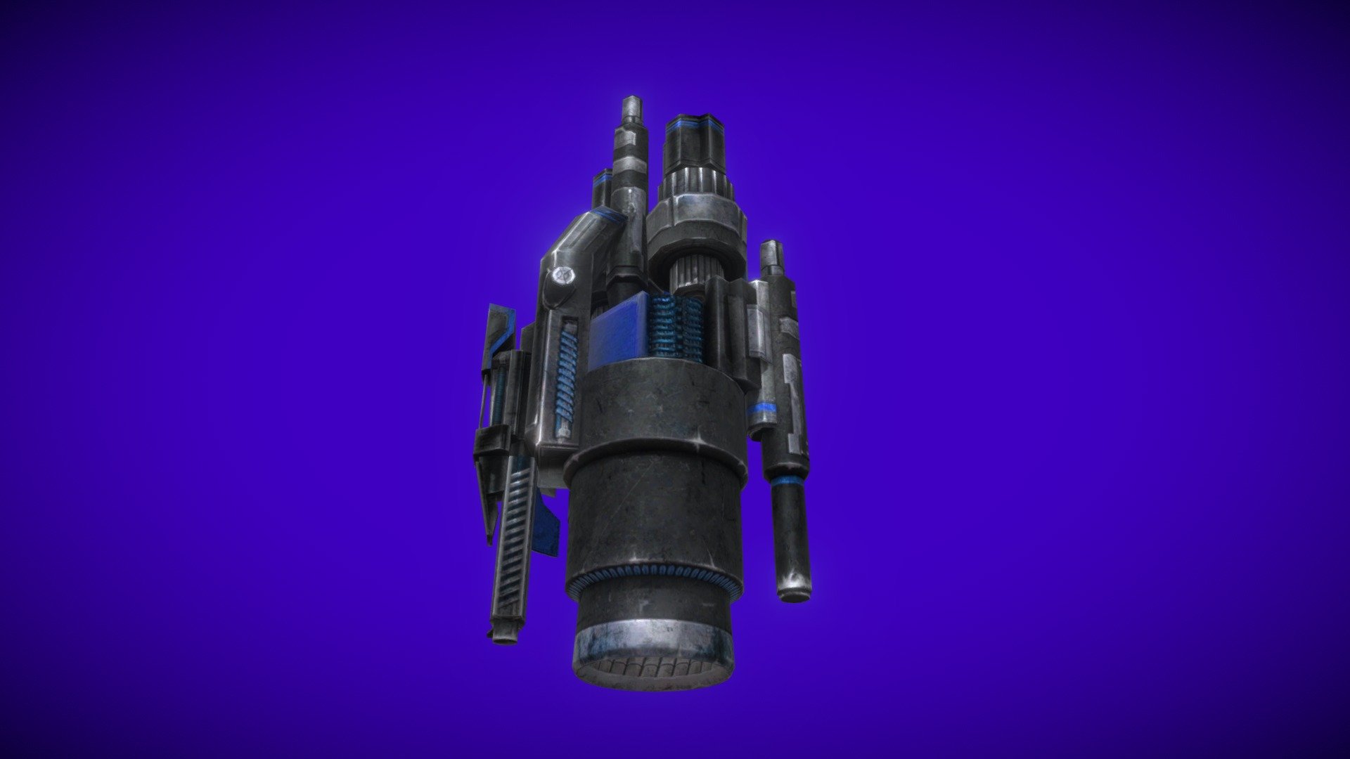 blue cannon - Download Free 3D model by photon (that one larry ...
