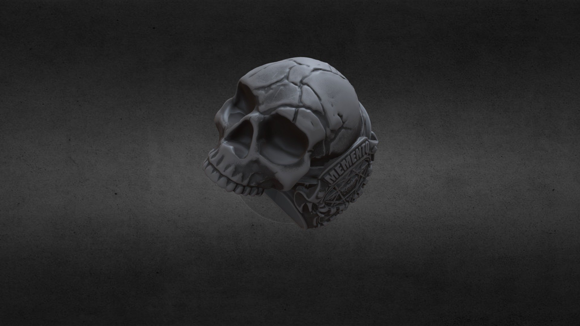 skull-ring - 3D model by carlos (@cso) [46a4aa5] - Sketchfab