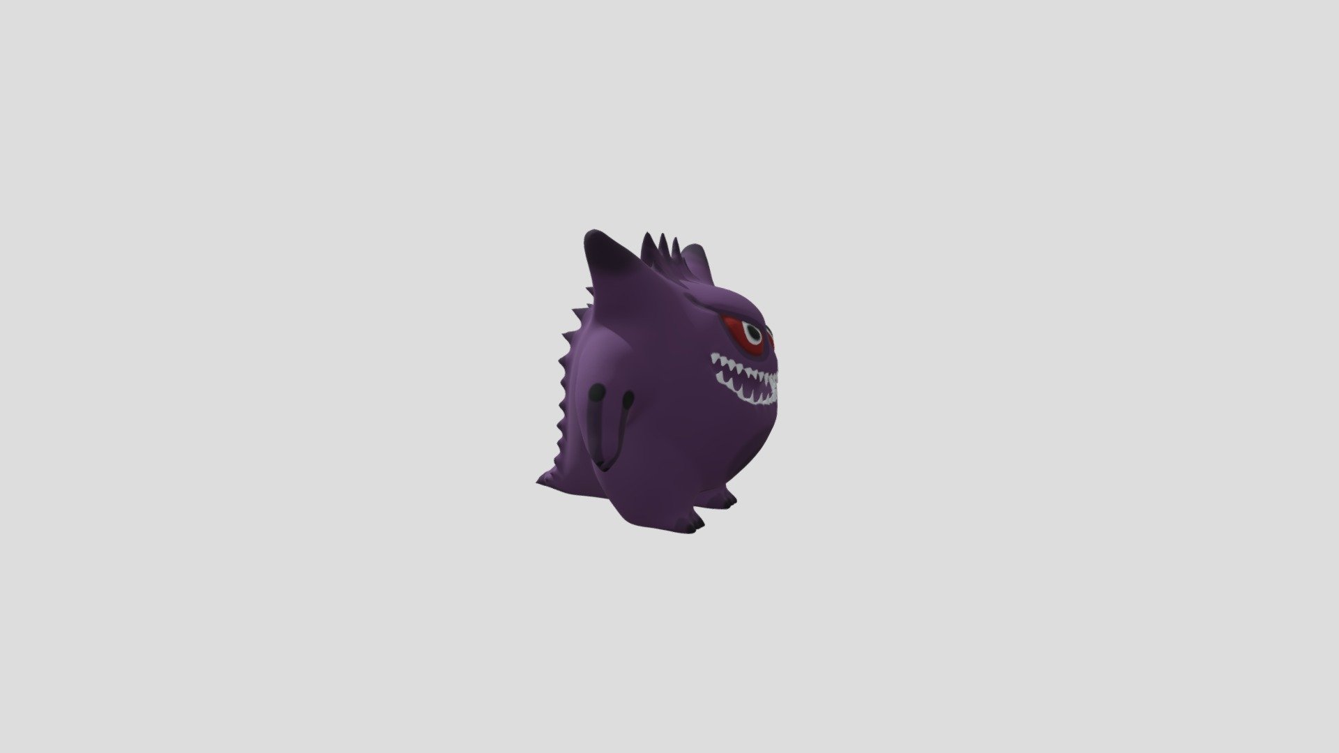 Gengar Pokemon Low- Poly (Ghost Shader) - Download Free 3D model by ...