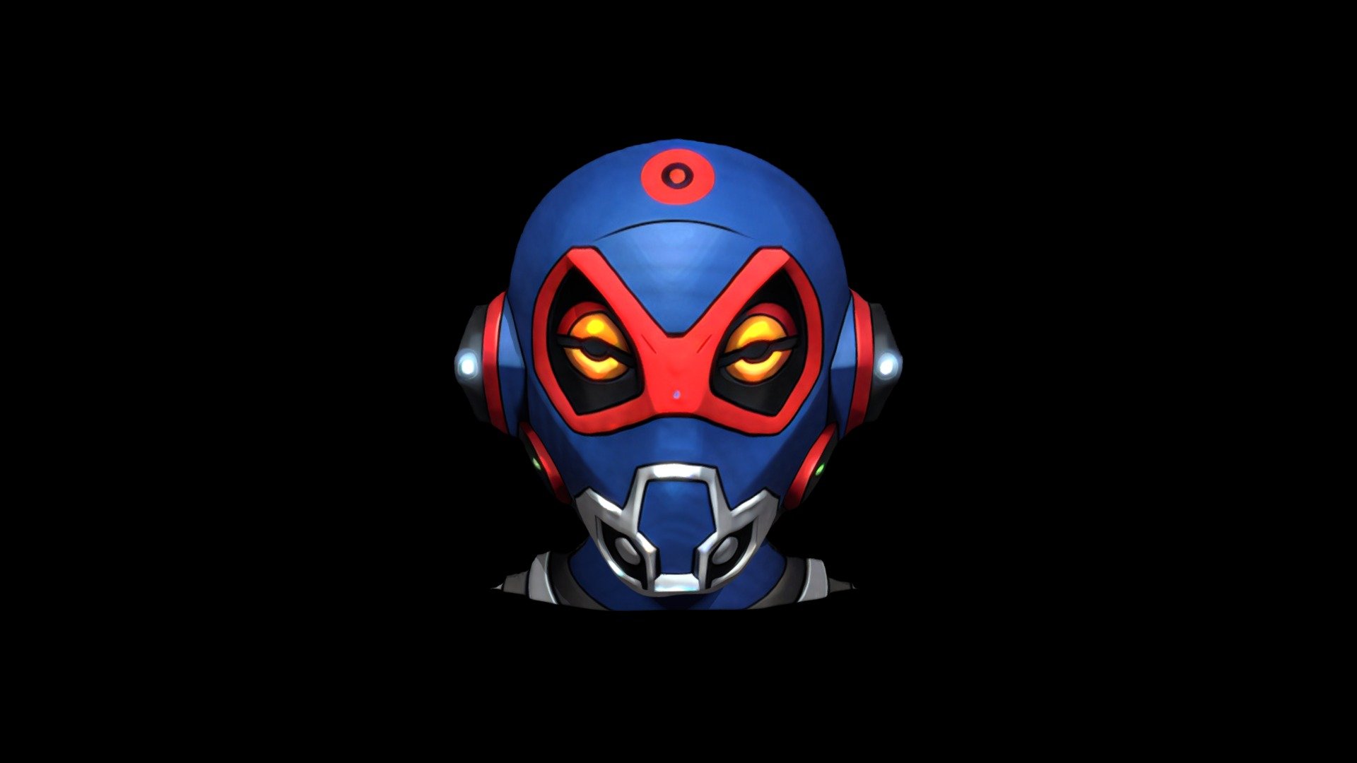Helmet Mask Robot Cartoon 1487 - Download Free 3D model by klrxyz ...
