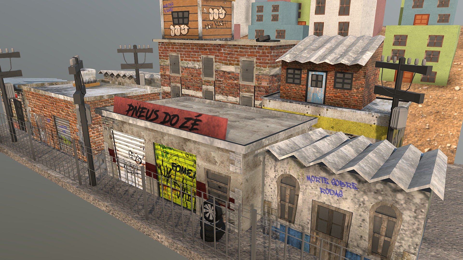 FAVELA COMPLETA - 3D model by jhouuplzza [46a9f49] - Sketchfab