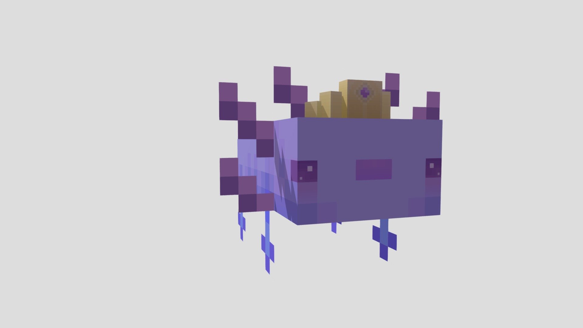 Princess axolotl - 3D model by nattyloo06 [46ab108] - Sketchfab