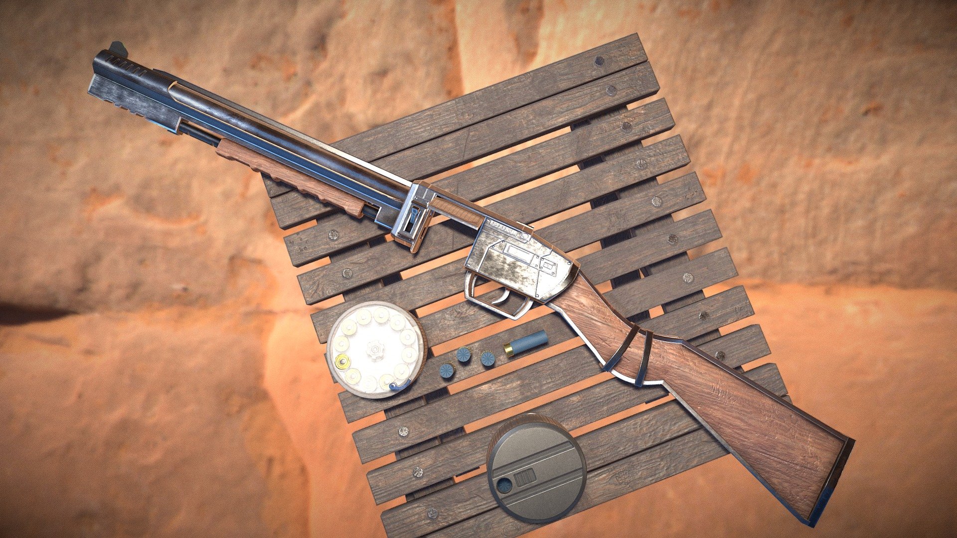 Shotgun The Reaper - 3D model by ViktorKom [46abc26] - Sketchfab