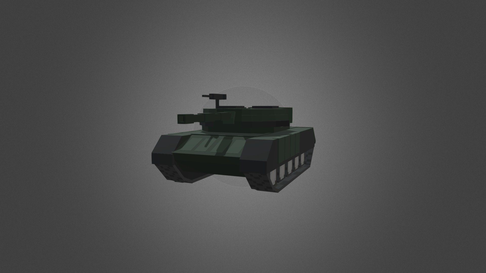 T-80U Russian Tank (for Minecraft) - 3D model by Belwone [46abf14 ...