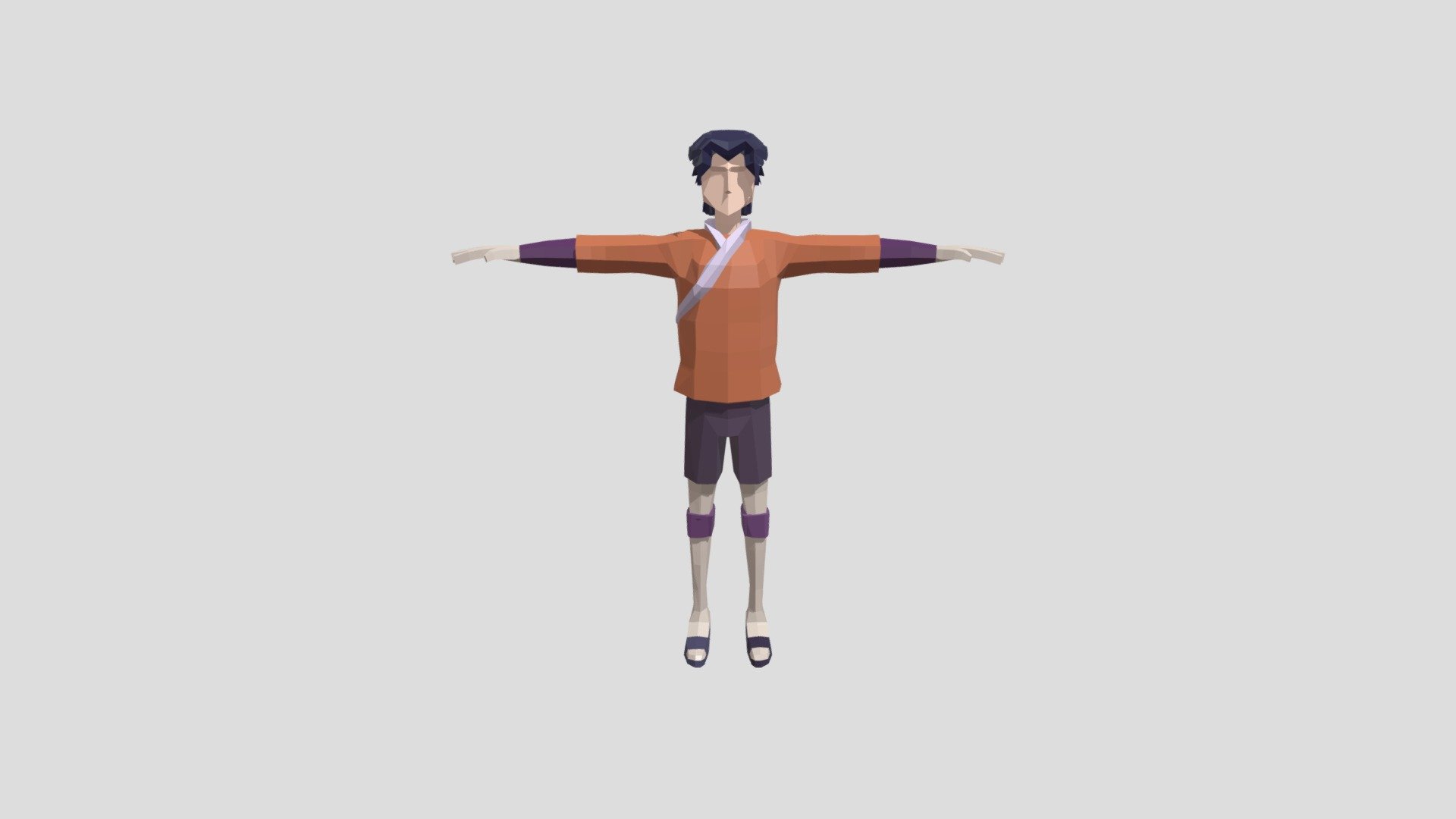 Low poly 3D game character - 3D model by Faiz (@fsyahmi1030) [46ad094 ...