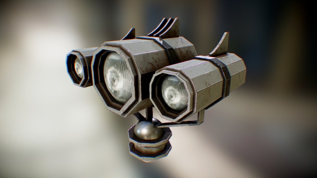 Turret Top Spotlight - 3D model by Sinister Games (@sinistergames ...