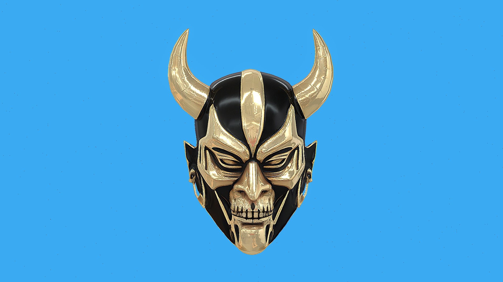 Golden Cyberpunk Mask - 3D model by ℜ𝔢𝔞𝔩 𝔖𝔩𝔦𝔪 𝔖𝔥𝔞𝔡𝔶 (@real_slimshady ...