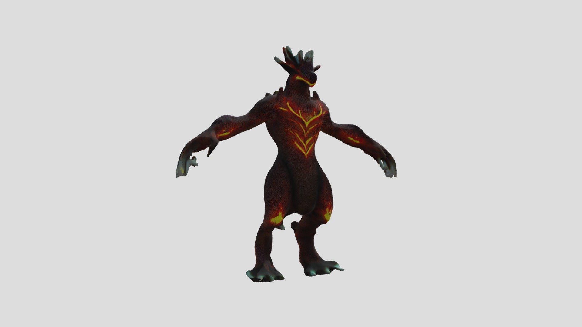 Mythical Fire Creature - Download Free 3D model by WA7KVI [46b07a4 ...