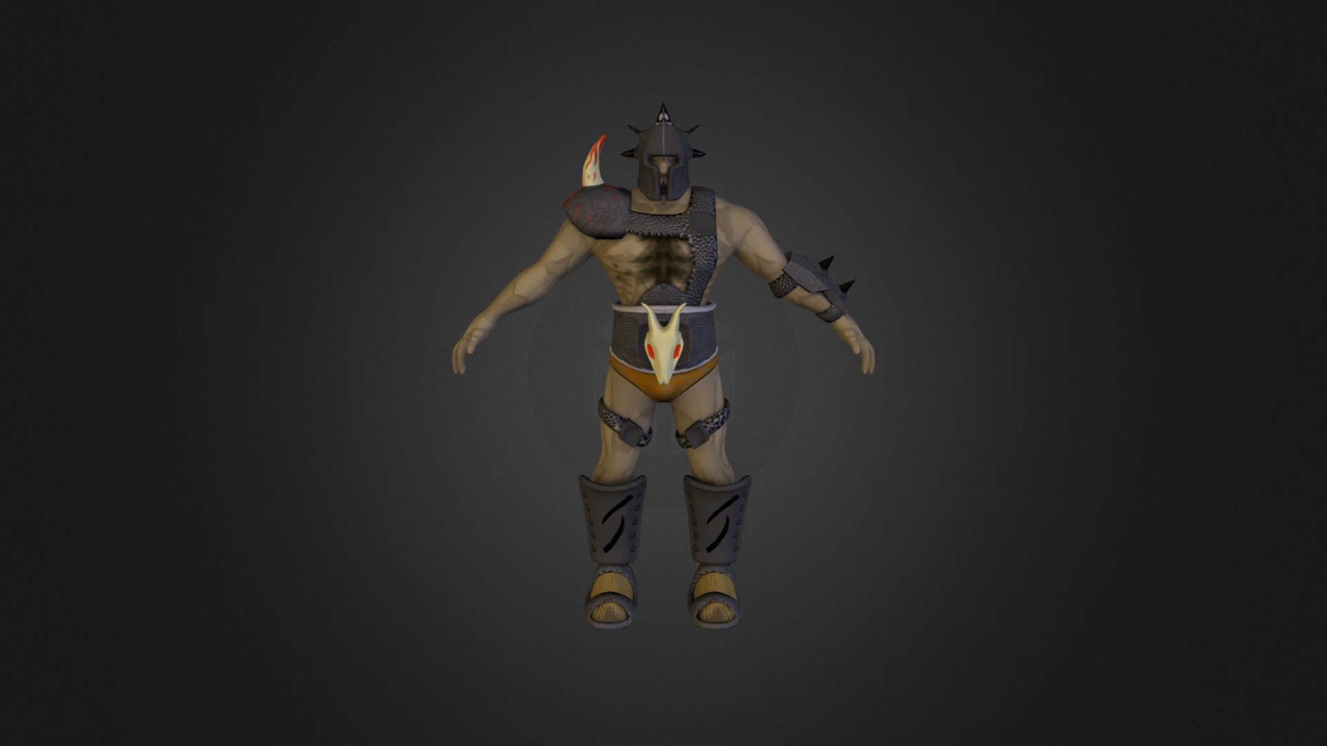 Warrior - 3D model by Ralemao [46b3989] - Sketchfab