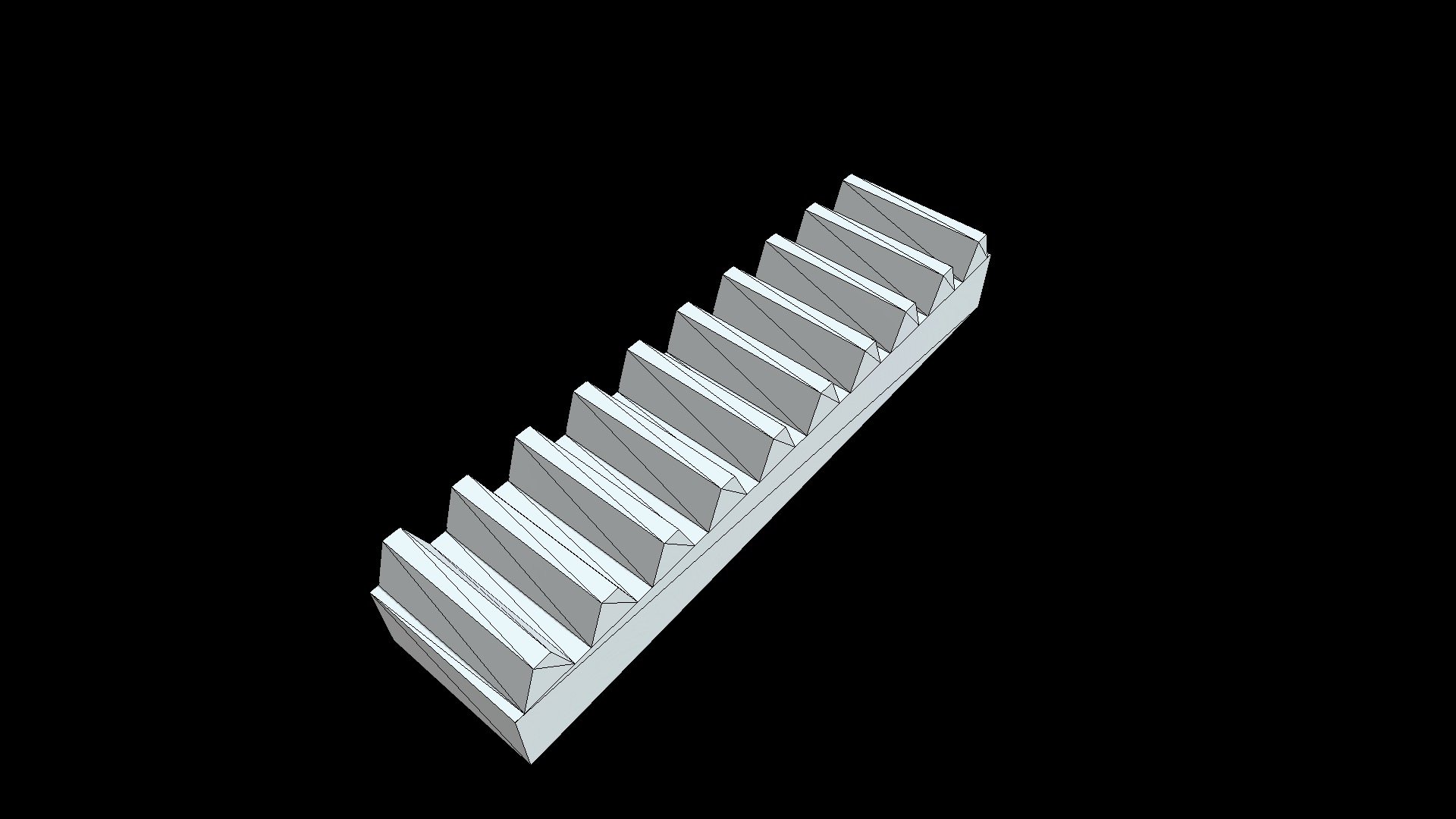 Gear Rack 1 x 4 - Download Free 3D model by 2XstreamRobotics [46ba62e ...