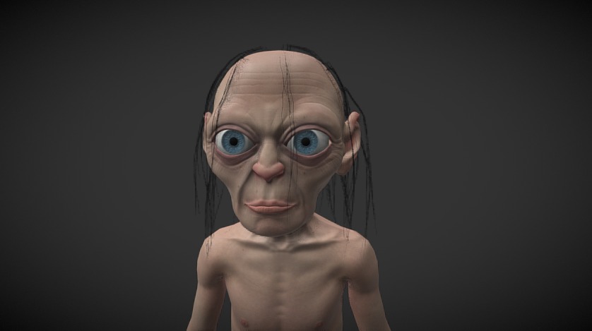Gollum - 3D model by Catherine Valle (@catherinevallek) [46bd1da ...