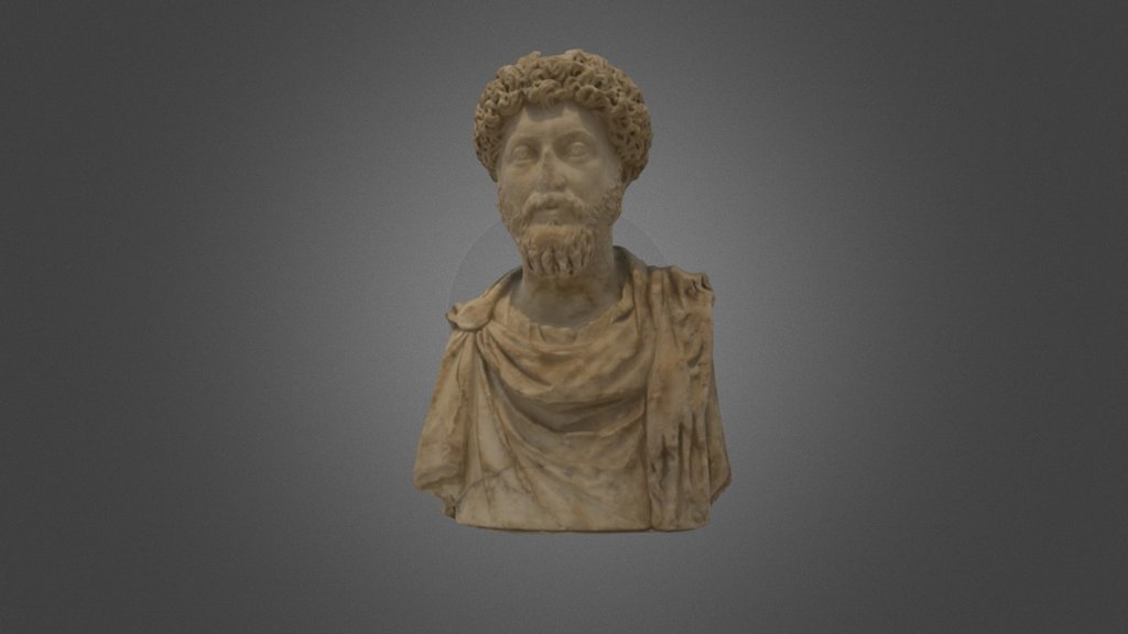 Portrait of the Emperor Marcus Aurelius - 3D model by Brad Erickson ...