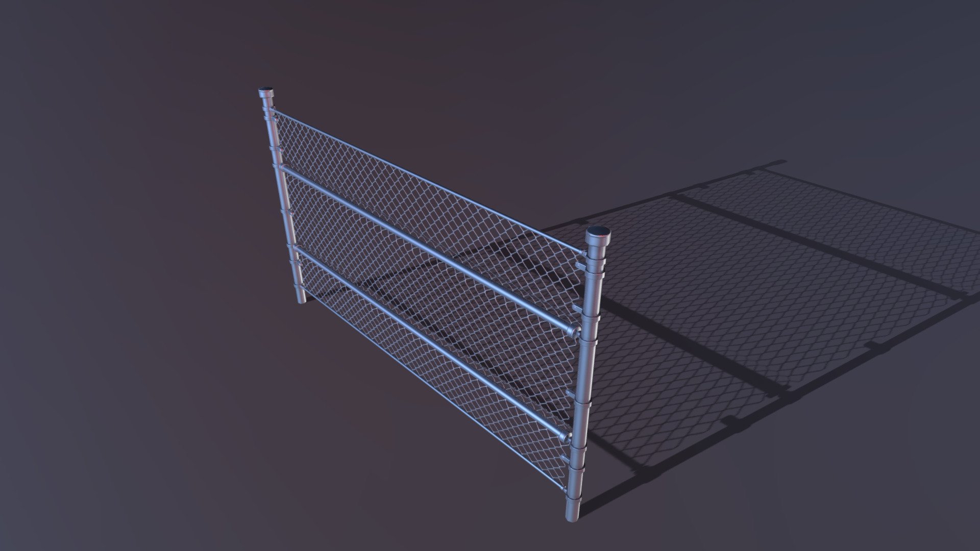 Metal Fence - 3D model by RlyBigKitty [46becd4] - Sketchfab