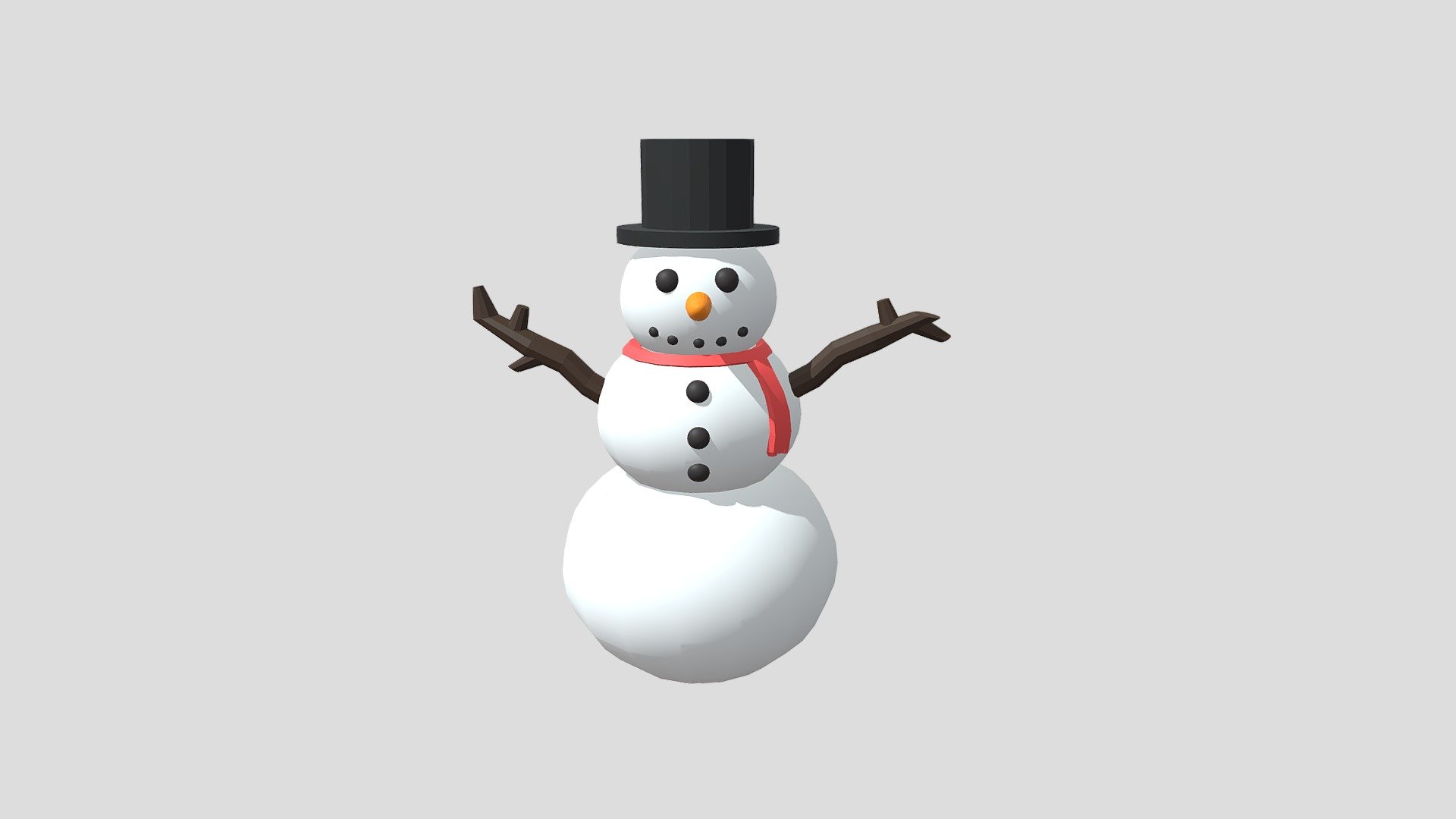 Snowman - Download Free 3D model by Leiona Chung (@LeionaChung ...