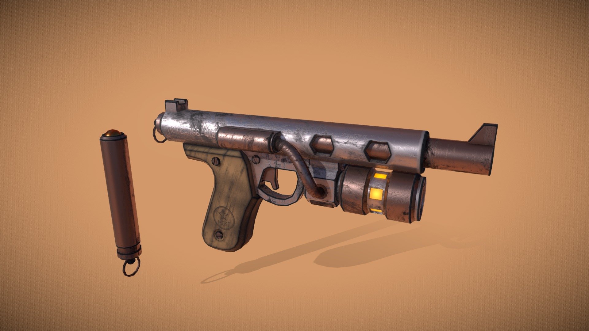 Diesel punk USSR gun - Download Free 3D model by Silversem [46c2458 ...