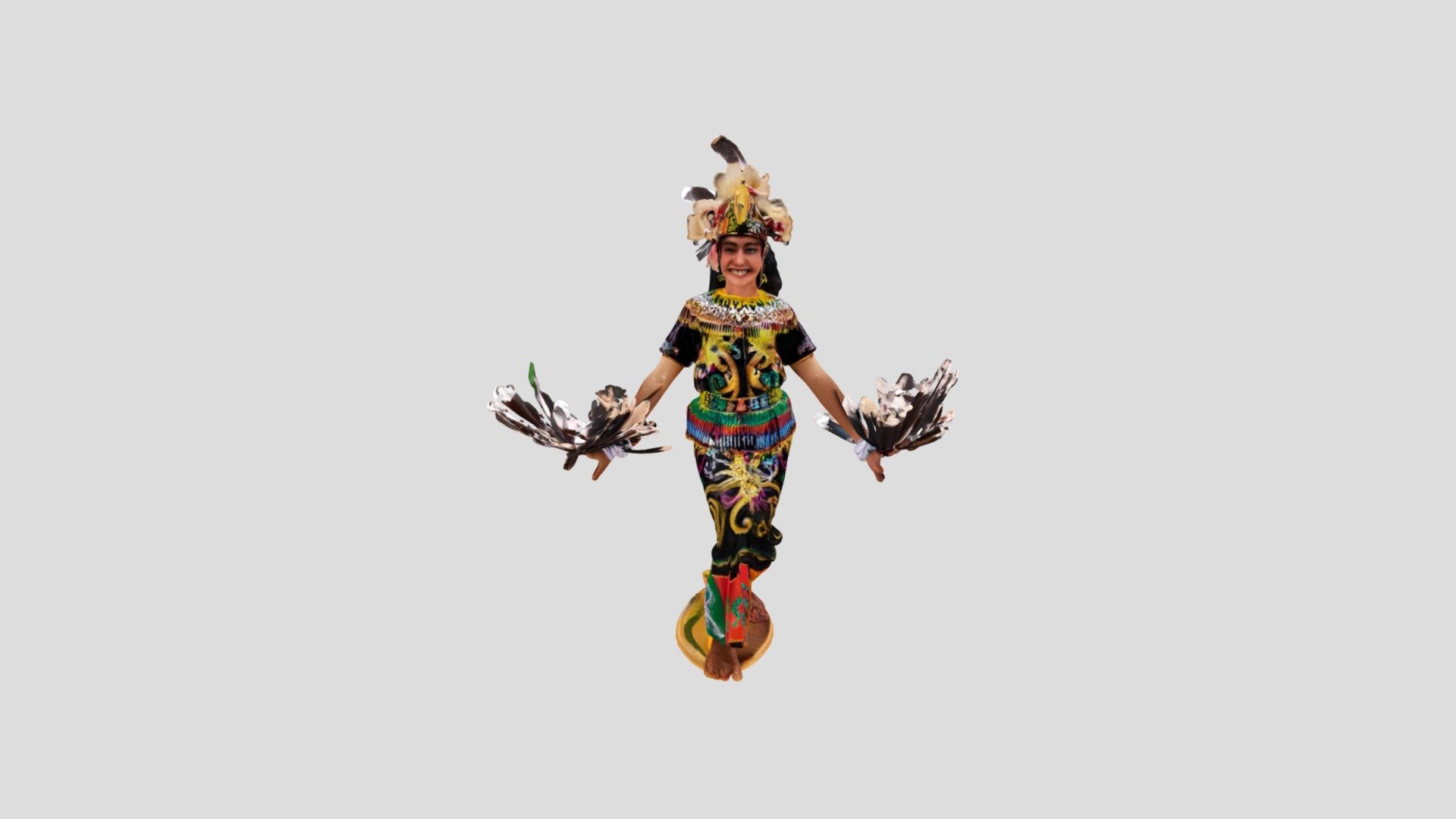 Tari Gong Kalimantan - Download Free 3D model by Dwi Putra Nur Muhamad ...