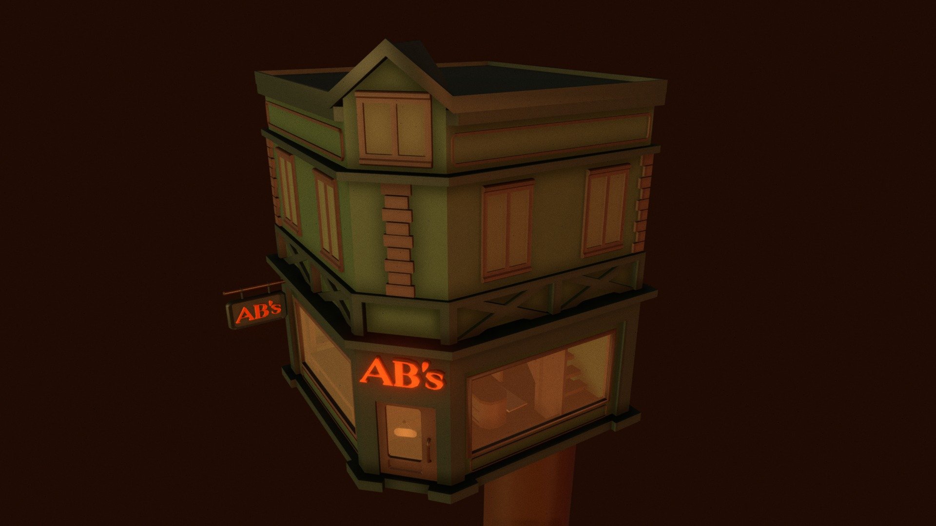 AB's (Main Building) - 3D model by Censere's other account (@CensereAlt ...