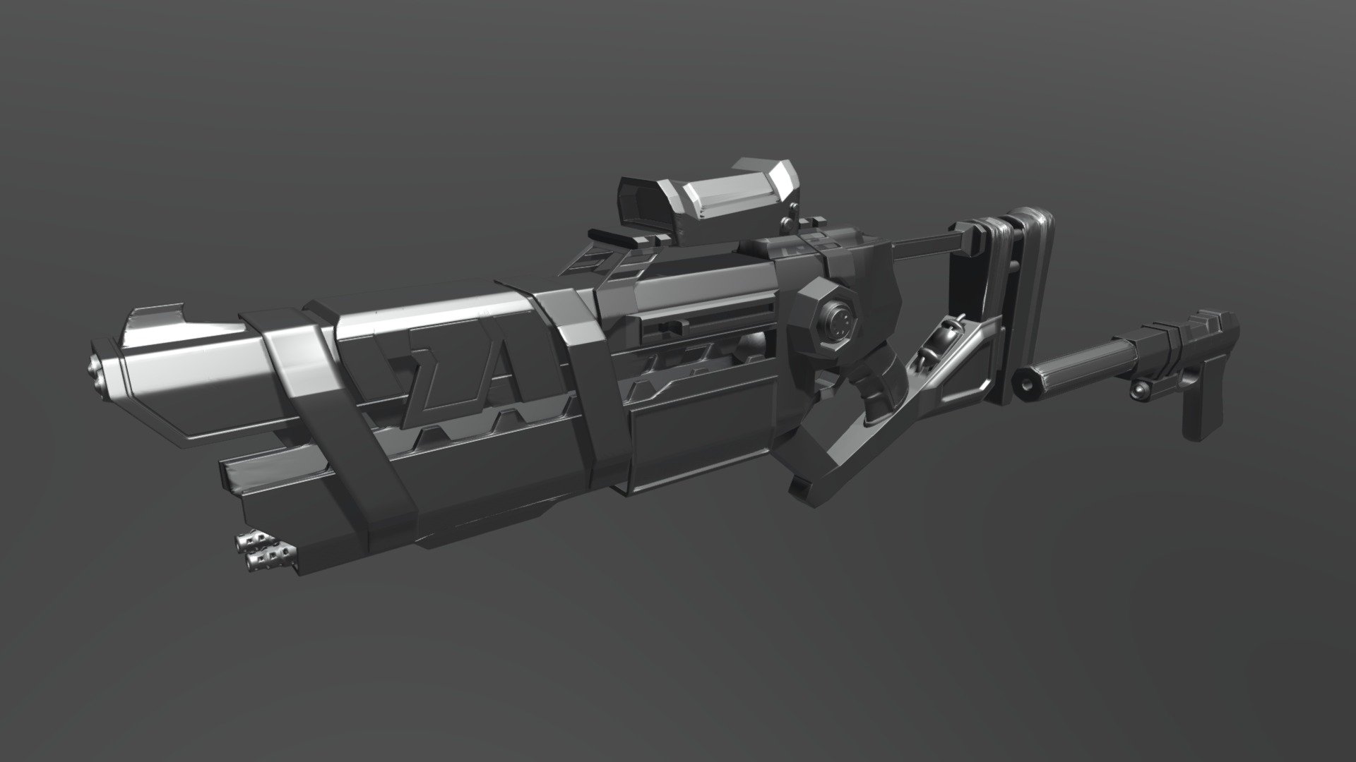Sci Fi Gun - 3D model by agdrury [46c5891] - Sketchfab