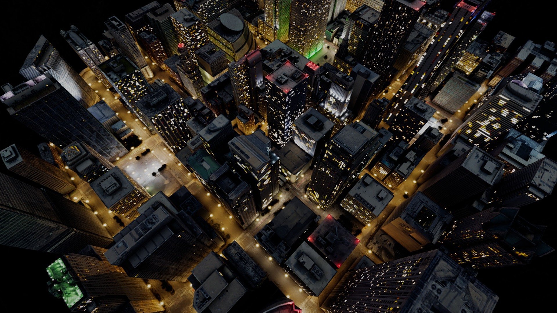 Low Poly Night Chicago Cityscape - Buy Royalty Free 3D model by 99 ...
