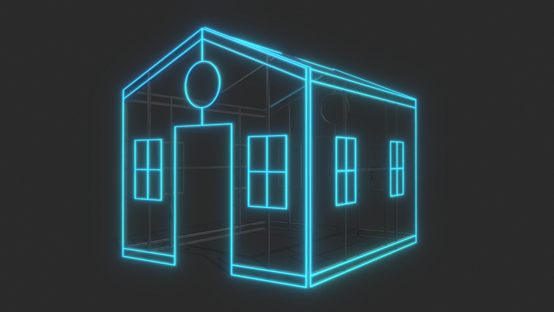 House Outline 2 - Buy Royalty Free 3D model by NEONPLEX [46c6821 ...