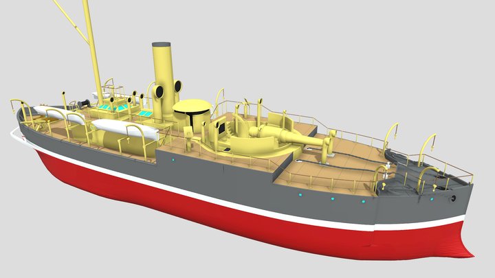 Gun-boat 3D models - Sketchfab