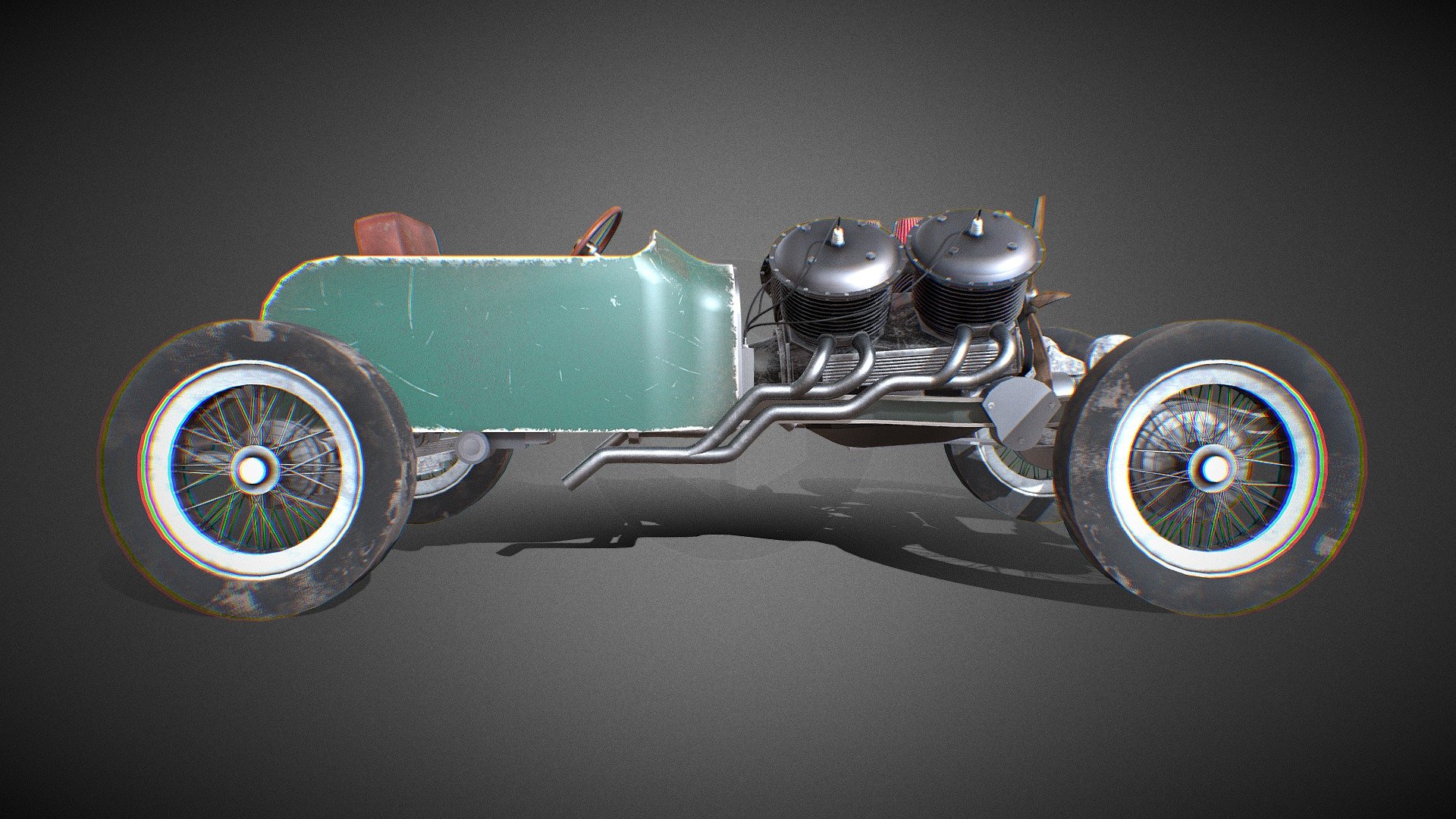 Vintage racing car 1910 - Download Free 3D model by Blendoriano ...