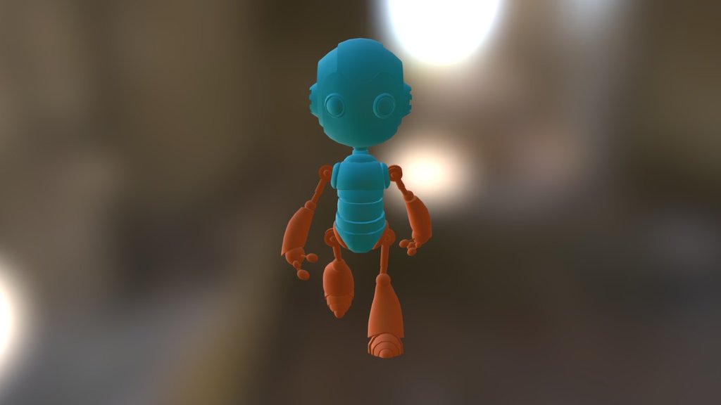 Small Robot Animated - 3D model by Doctoremm [46cb872] - Sketchfab