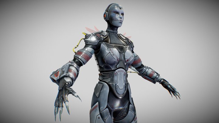 Cyborg-girl 3D models - Sketchfab