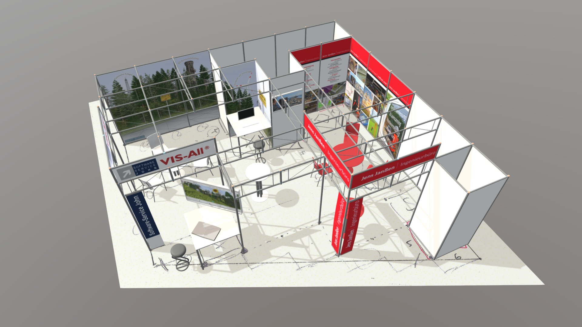 Intergeo 2019 Messestand Planung (Version 1) - 3D model by VIS-All-3D ...