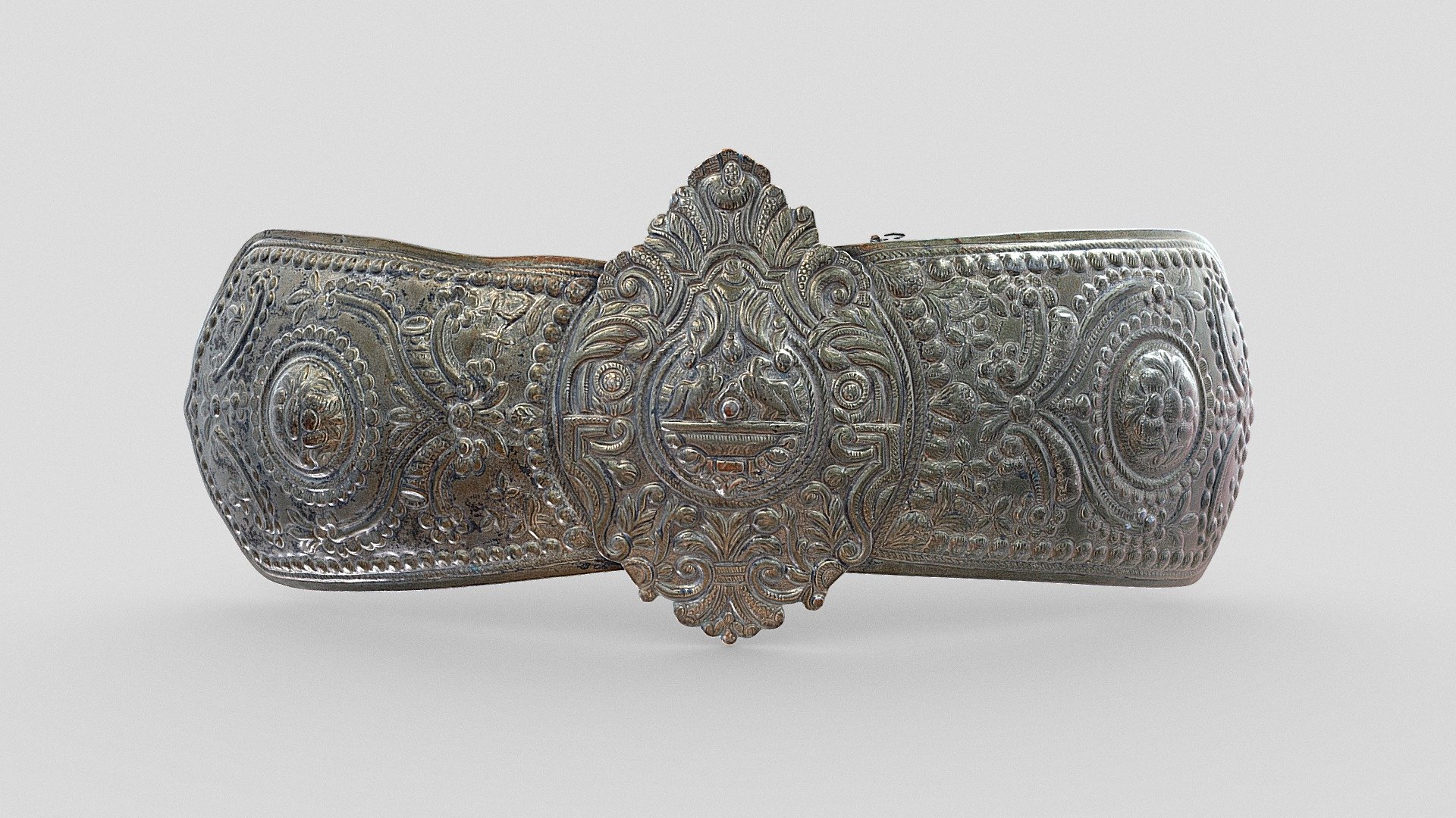 Traditional Women's golden belt buckles - 3D model by Kyustendil ...
