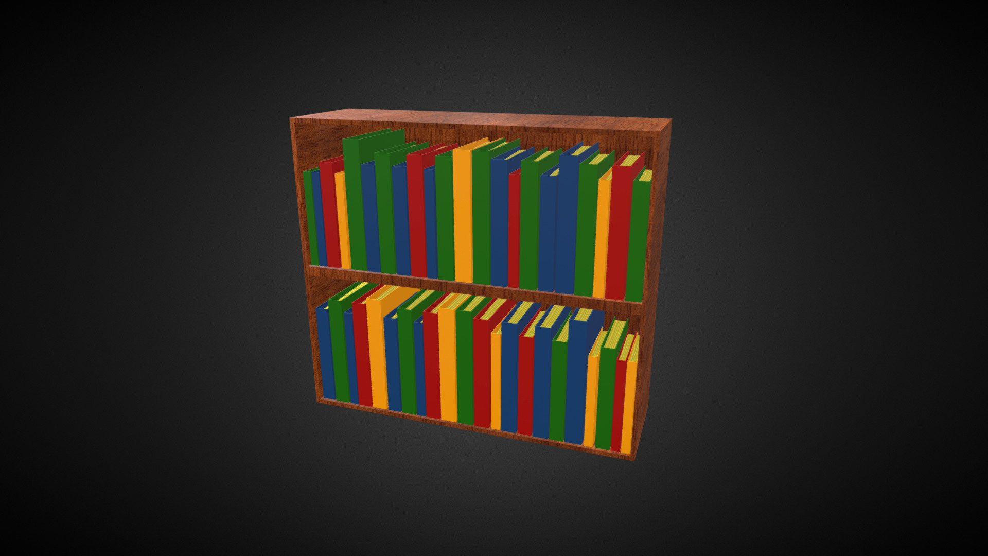 Bookcase - Download Free 3D model by varun_malhotra1 [46d4a79] - Sketchfab