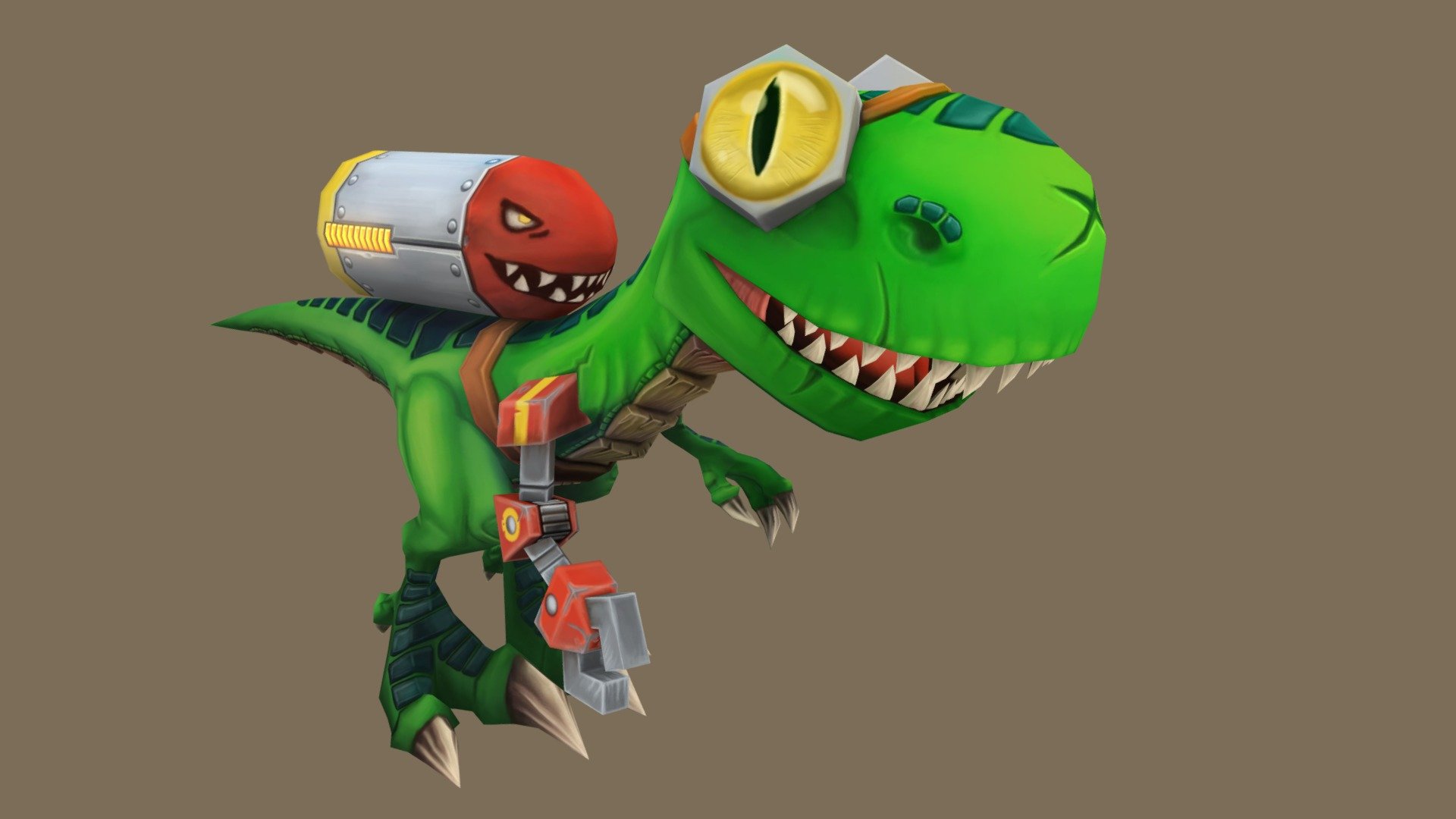 Rocket Raptor - 3D model by Pippykins [46d6ce3] - Sketchfab