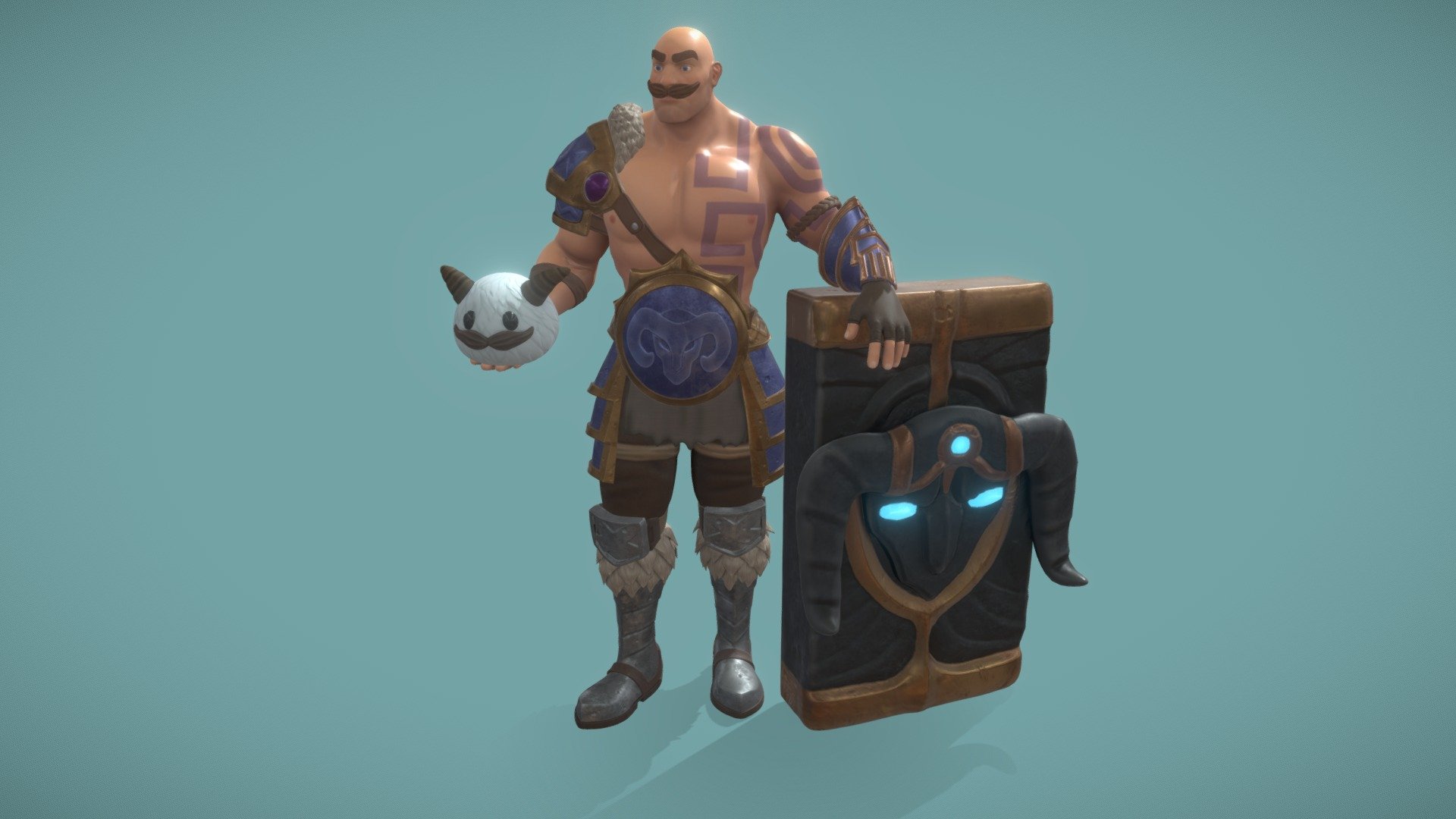 Braum - 3D model by viole_22 [46d74ed] - Sketchfab