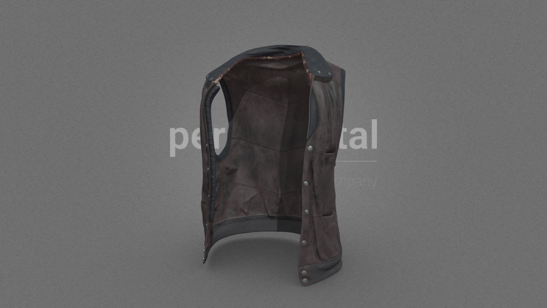 Wasteland Garments Series - Model 05 Vest - Buy Royalty Free 3D model ...