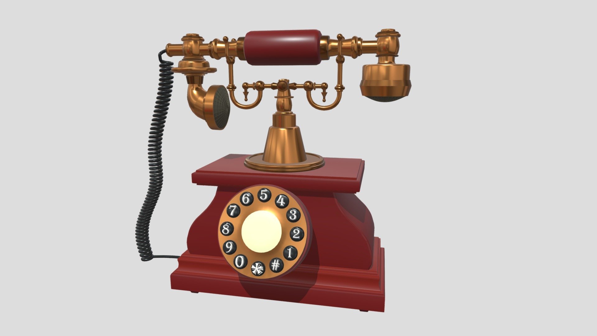 Antique telephone - Download Free 3D model by fakevalerie [46da0e2 ...