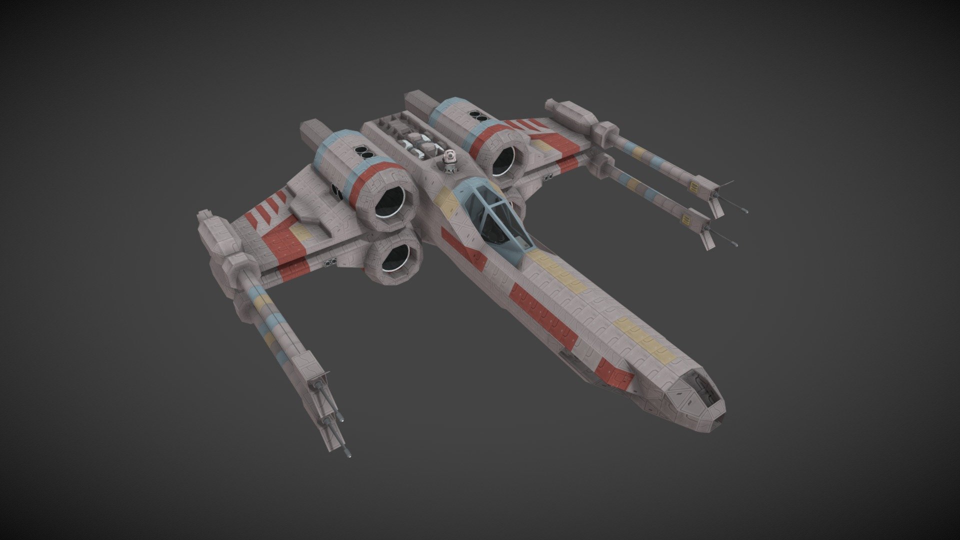 T-60 Starfighter [Star Wars] ZEO - Download Free 3D model by ZEO CMF ...