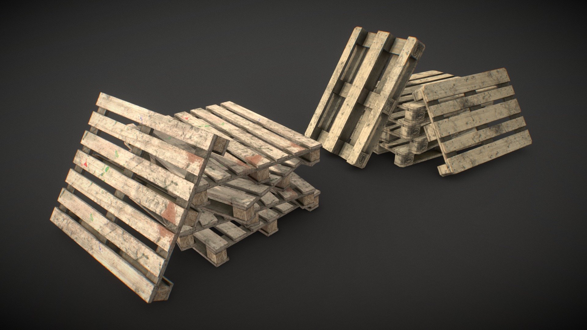 Wooden Pallets - Low Poly - Buy Royalty Free 3D model by MSWoodvine ...