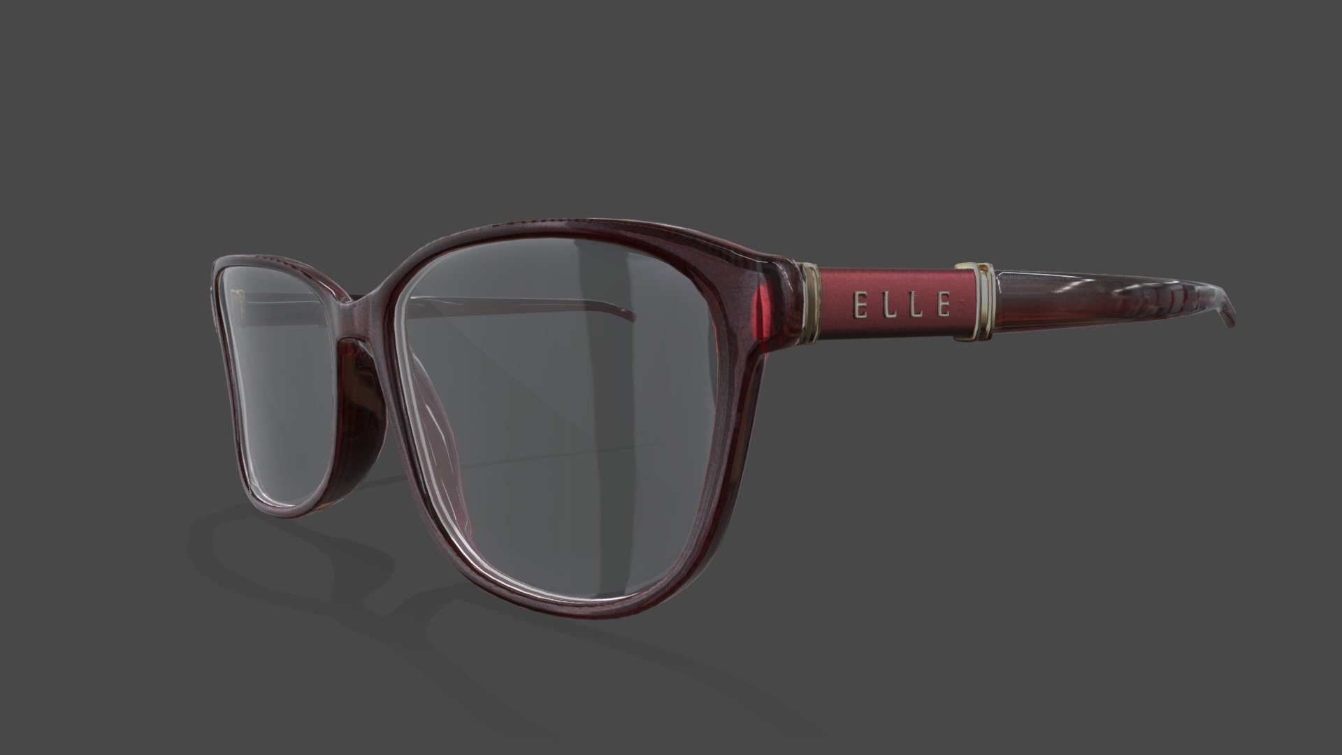 Elle eyeglasses - 3D model by hrsri6 [46dcce8] - Sketchfab
