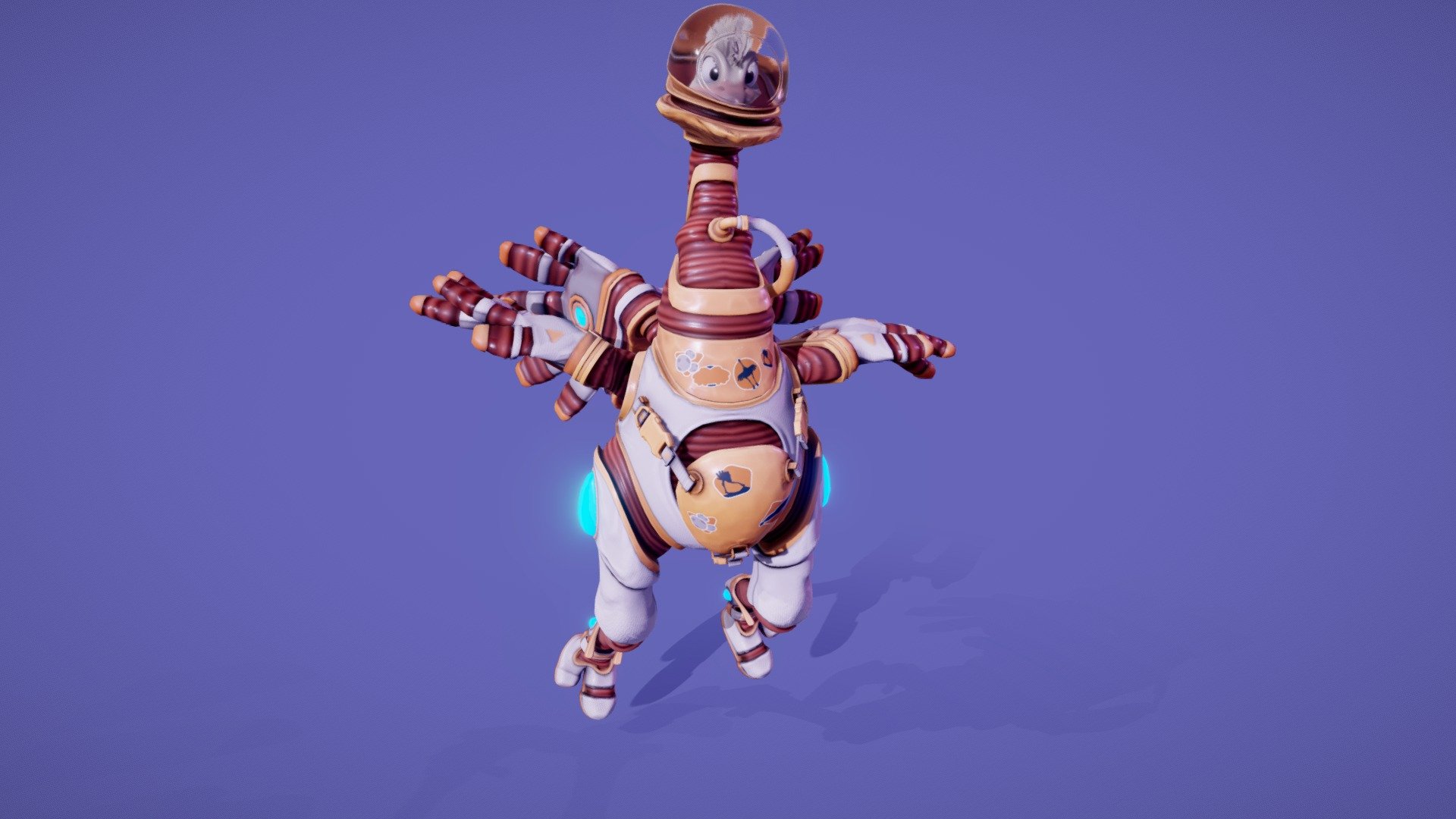 Space Ostrich - 3D model by Tom Breuer (@fableandcraft) [46dee34 ...
