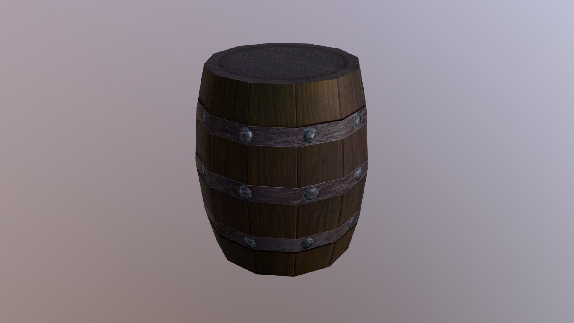 Barrel Wood | Low Poly - Game asset - 3D model by HardSurface3D ...