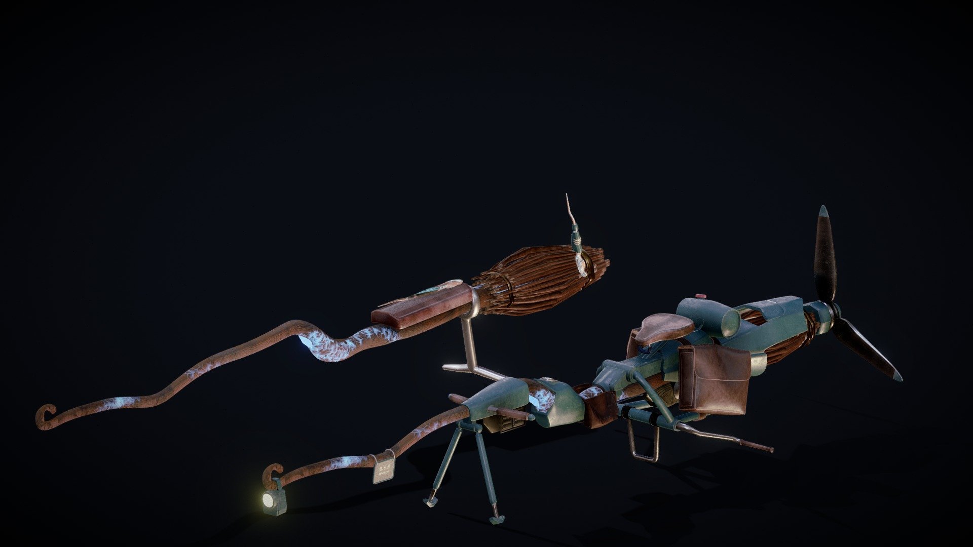 Combat Broom - Download Free 3D model by defiat11 [46e006d] - Sketchfab