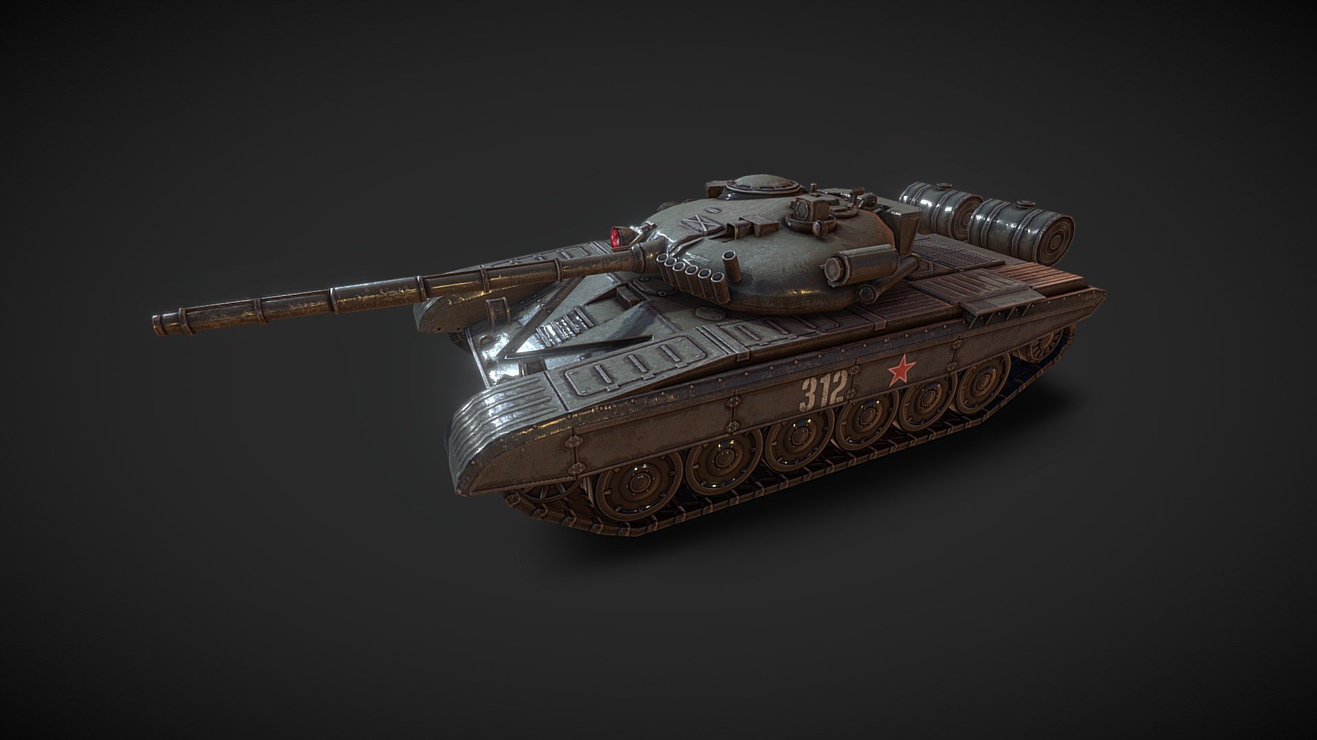 Low poly T-72 virutal game model - Buy Royalty Free 3D model by Kado3D ...