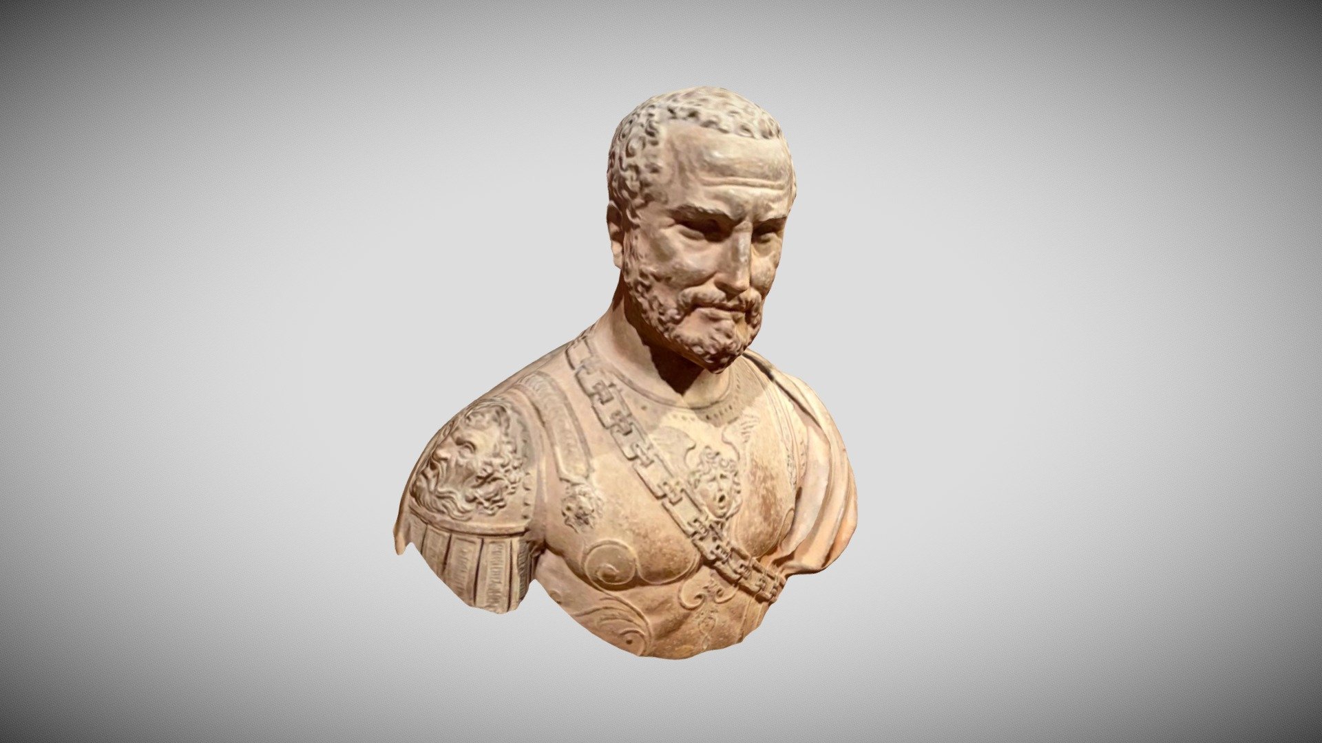 TRNIO - Portrait Bust of Unknown Man in Armor - Download Free 3D model ...