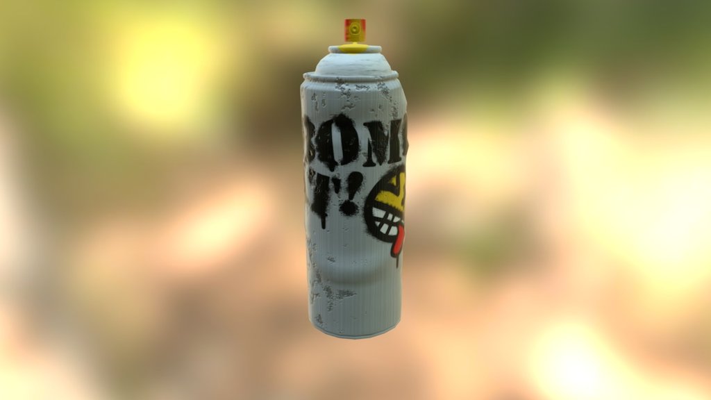Test Model Spraycan - 3D model by Taylor (@tau628) [46e2b07] - Sketchfab