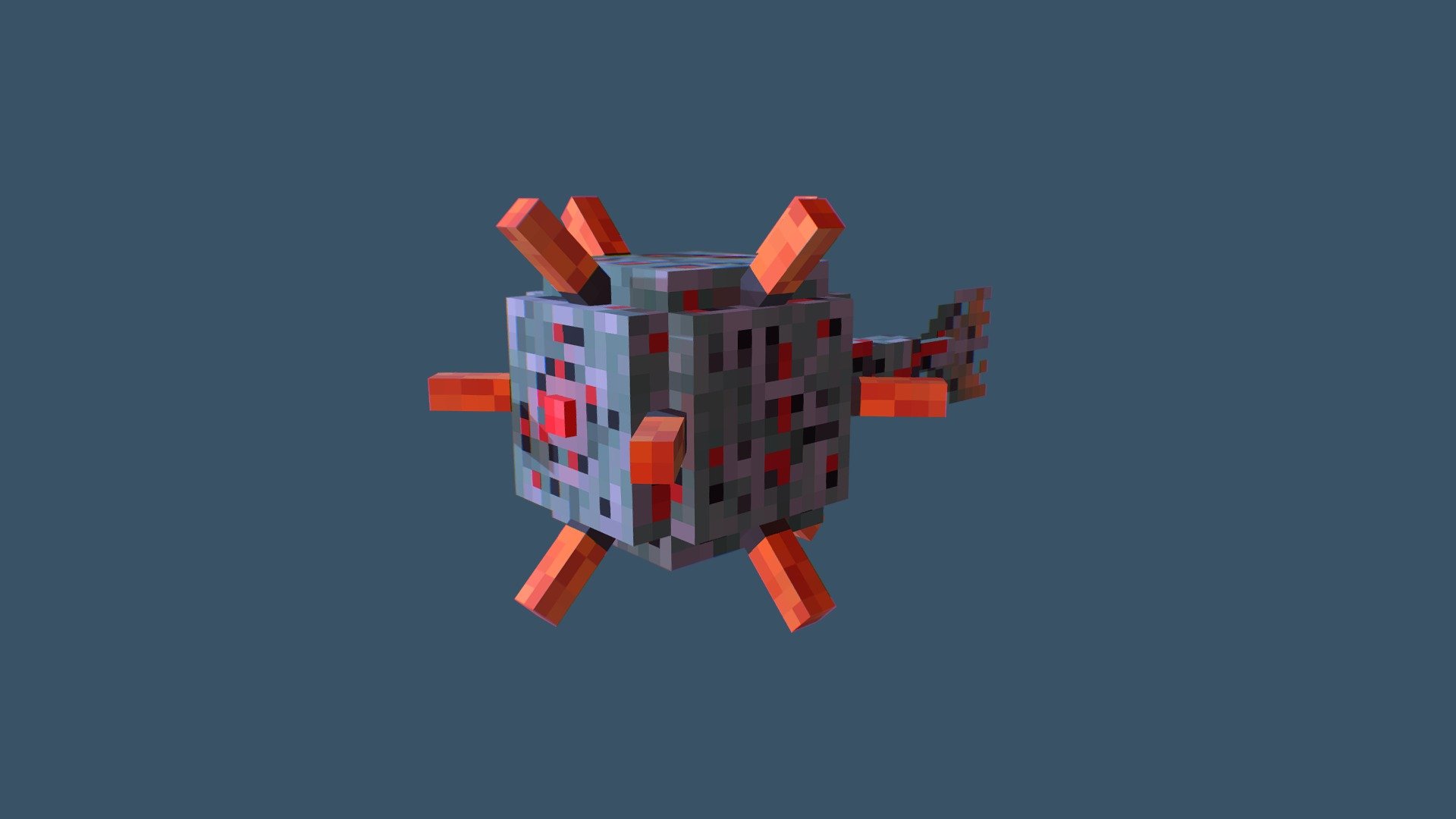 Minecraft Broken Guardian - 3D model by Flame (@flamegirl) [46e3d38 ...
