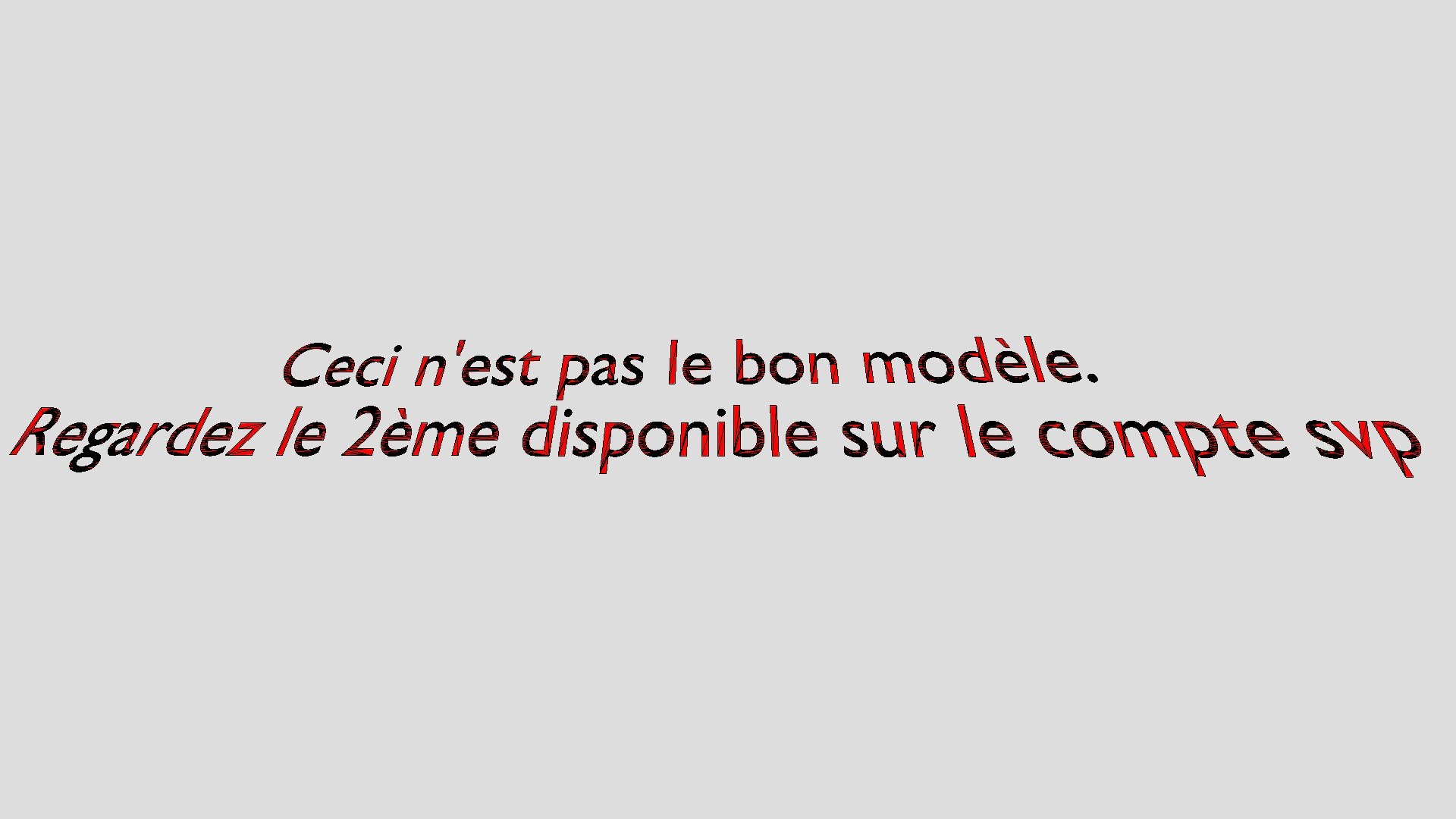 PAS LE BON - 3D model by tahiroukareal [46e4674] - Sketchfab